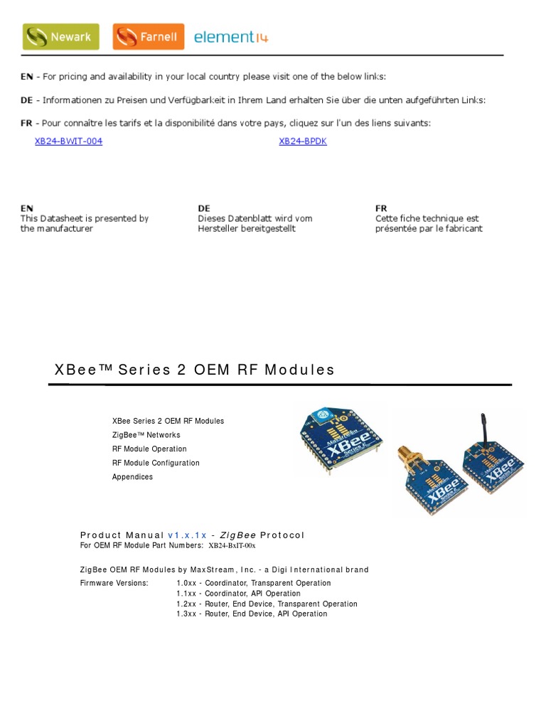 Xbee | PDF | Computer Network | Router (Computing)