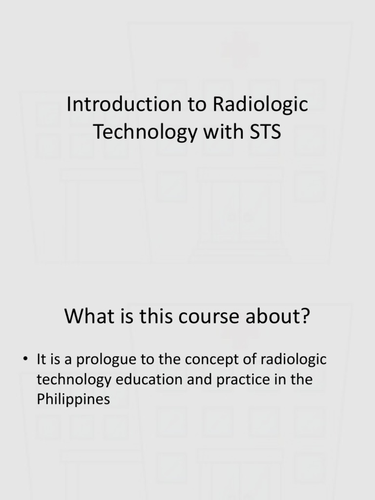 Introduction To Radiologic Technology With STS | PDF