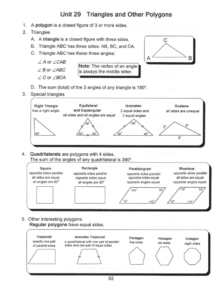 Introduction to Triangles, Quadrilaterals, and Other Polygons | PDF ...