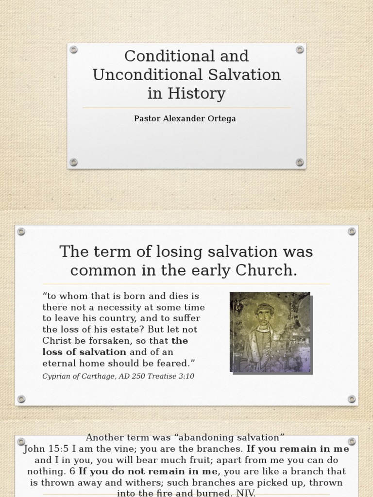 Conditional Salvation Explored | PDF | Repentance | Sin
