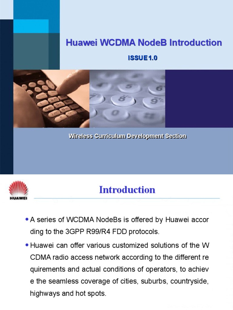 Huawei WCDMA NodeB Overview and Features | PDF | Networks | Physical ...