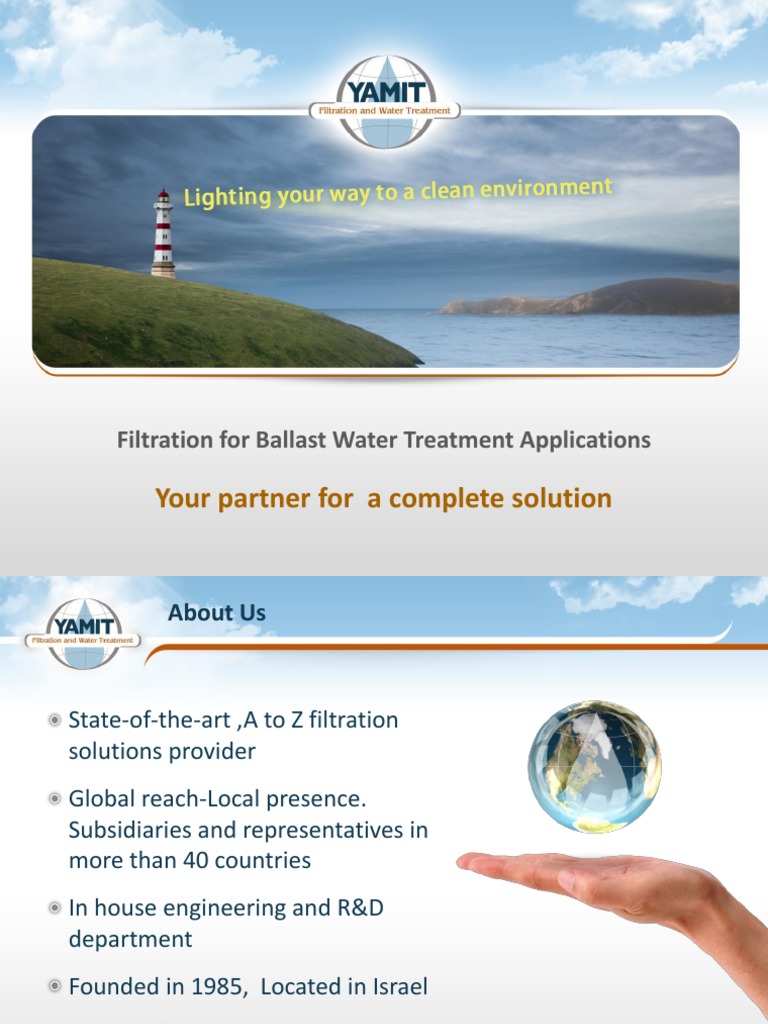 Ballast Water Filtration Solutions | PDF | Filtration | Water Purification