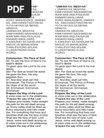 Kanta ng Simbahang Katoliko Lyrics | PDF | Nature