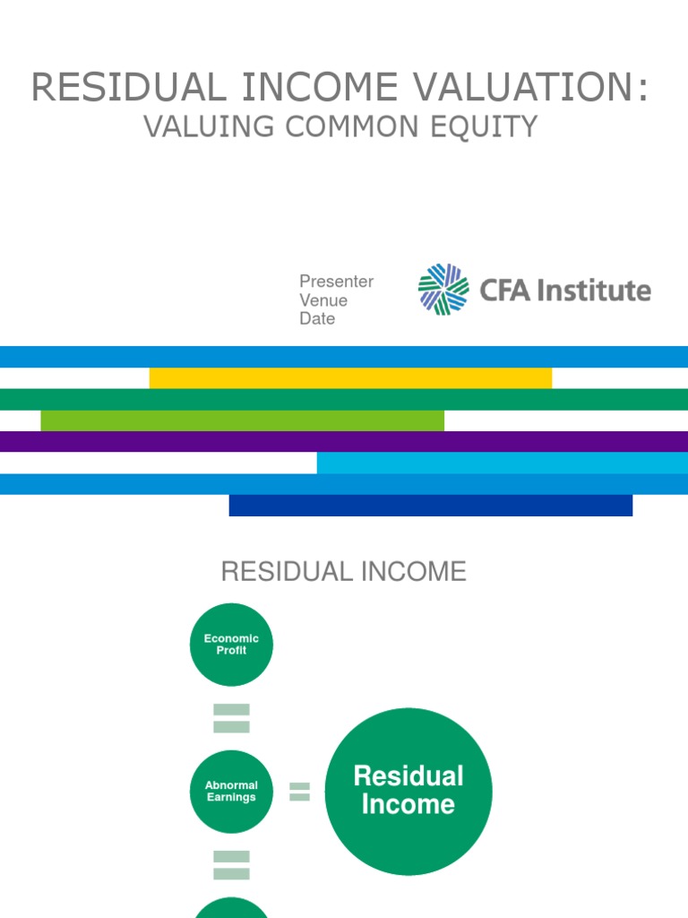 Residual Income Valuation | PDF | Equity (Finance) | Cost Of Capital