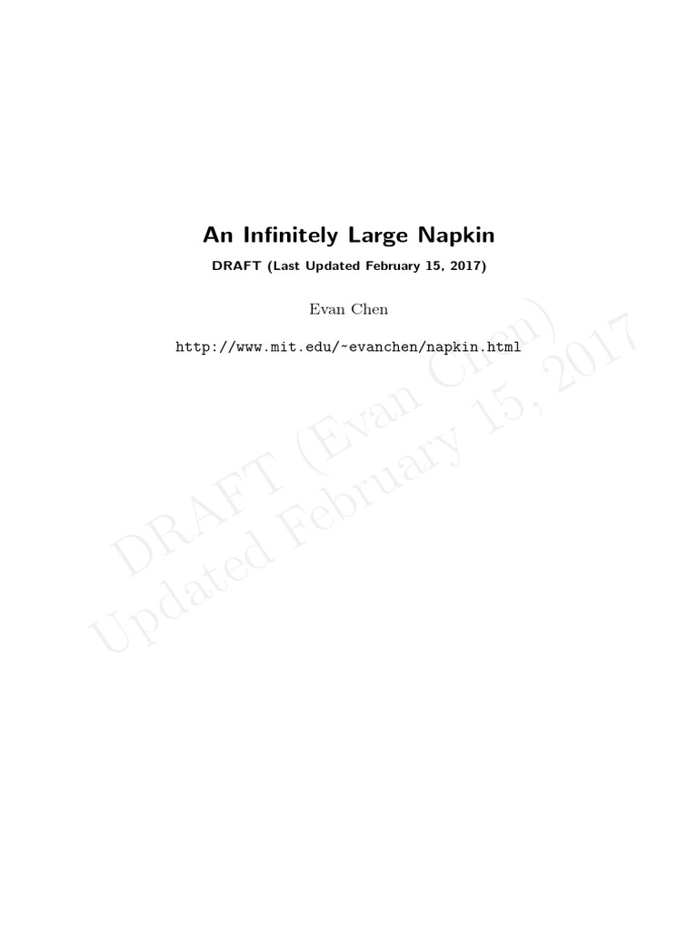 Napkin | PDF | Ring (Mathematics) | Compact Space