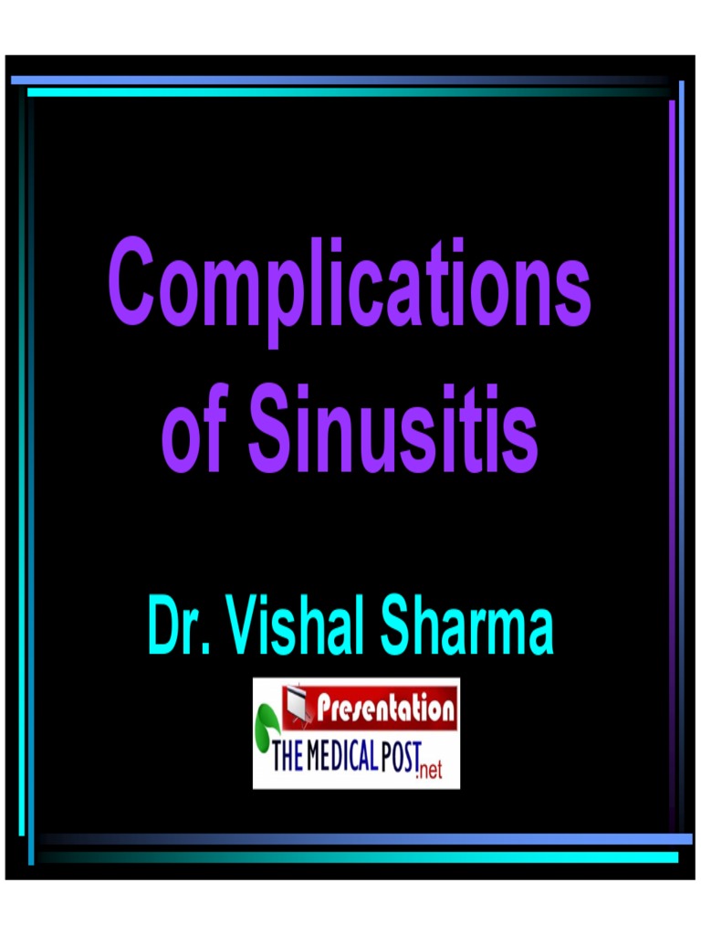 12 Complications of Sinusitis | PDF | Diseases And Disorders | Health ...