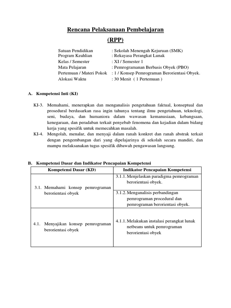 Pertemuan 1 - Konsep Pemrograman Berorientasi Obyek | PDF