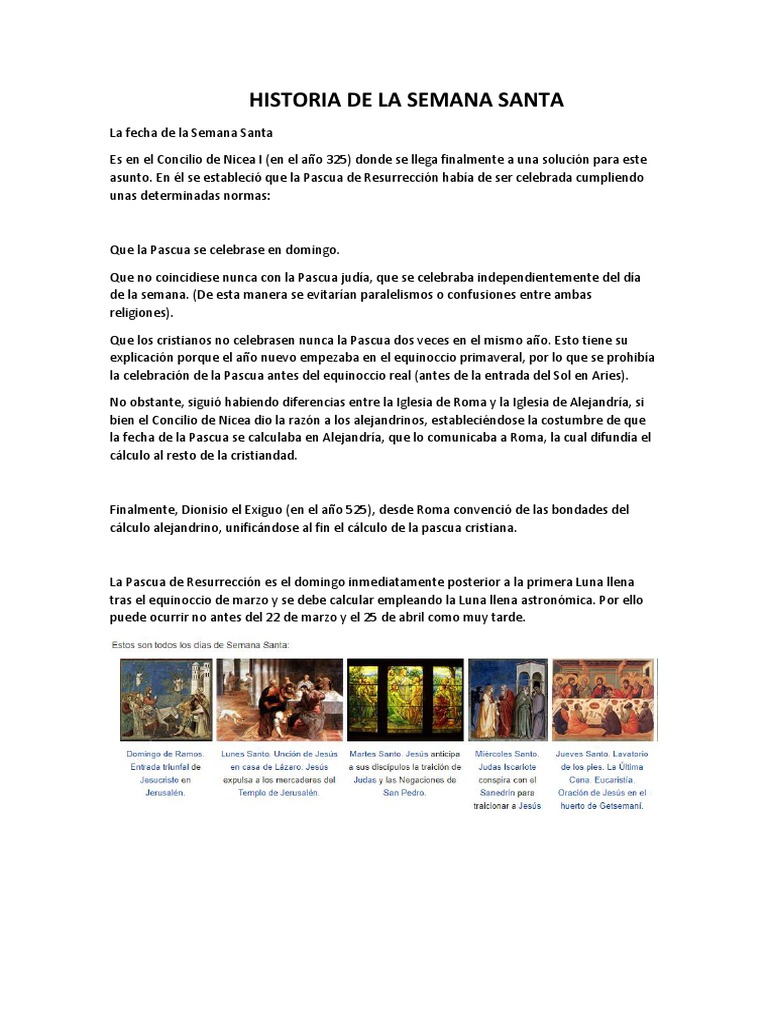Historia de La Semana Santa Parte 2 | PDF