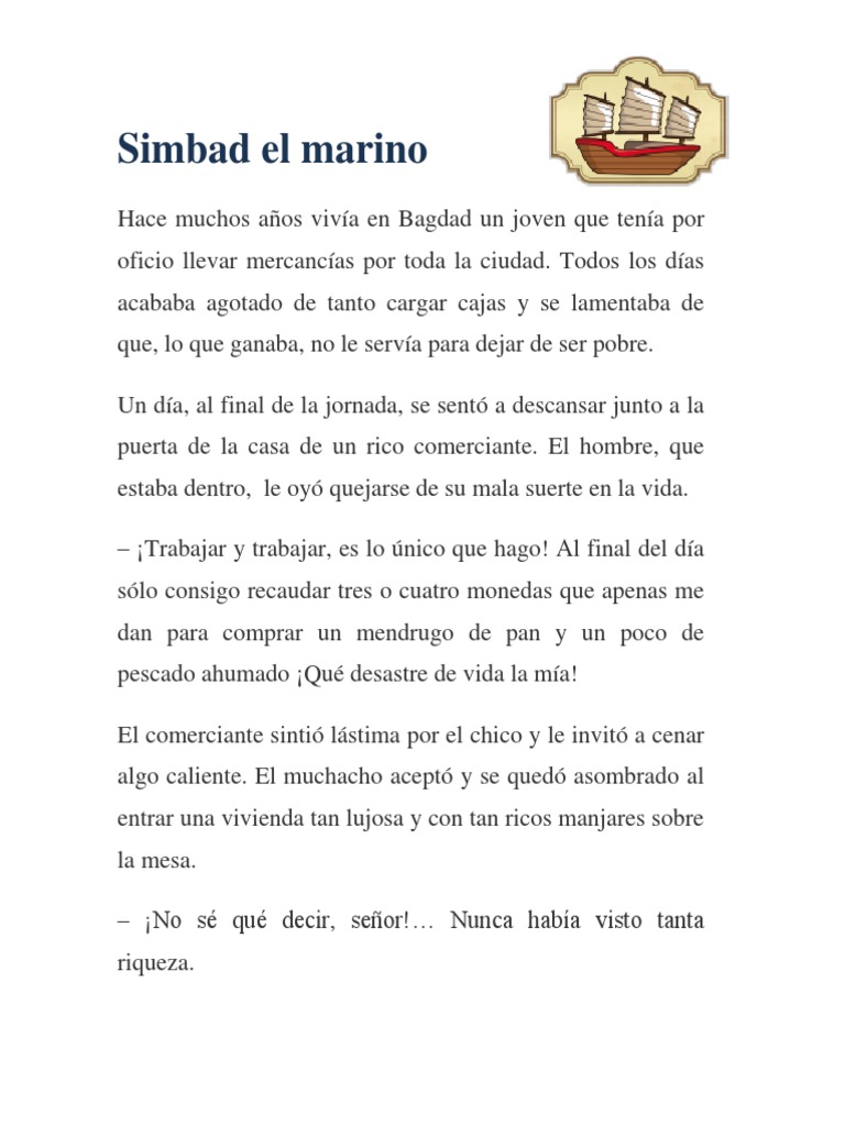 Simbad El Marino | PDF | Ocio