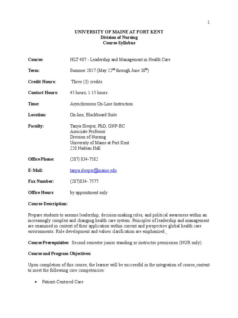 Leadership Syllabus | Leadership | Leadership & Mentoring