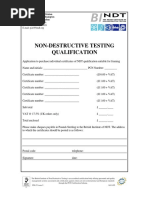 PCN Verification Form | PDF | Nondestructive Testing | Welding