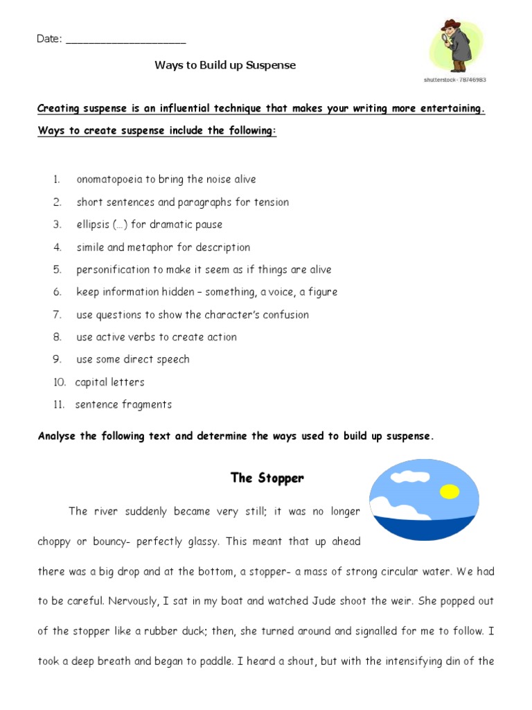 Ways To Build Up Suspense: The Stopper | Download Free PDF | Nature