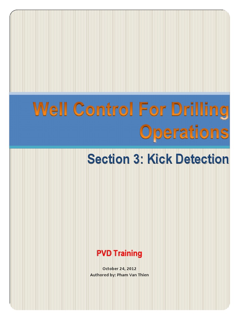 Kick Detection PDF | PDF | Gases | Blowout (Well Drilling)