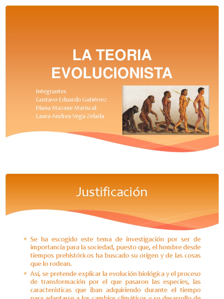 La Teoria Evolucionista | PDF