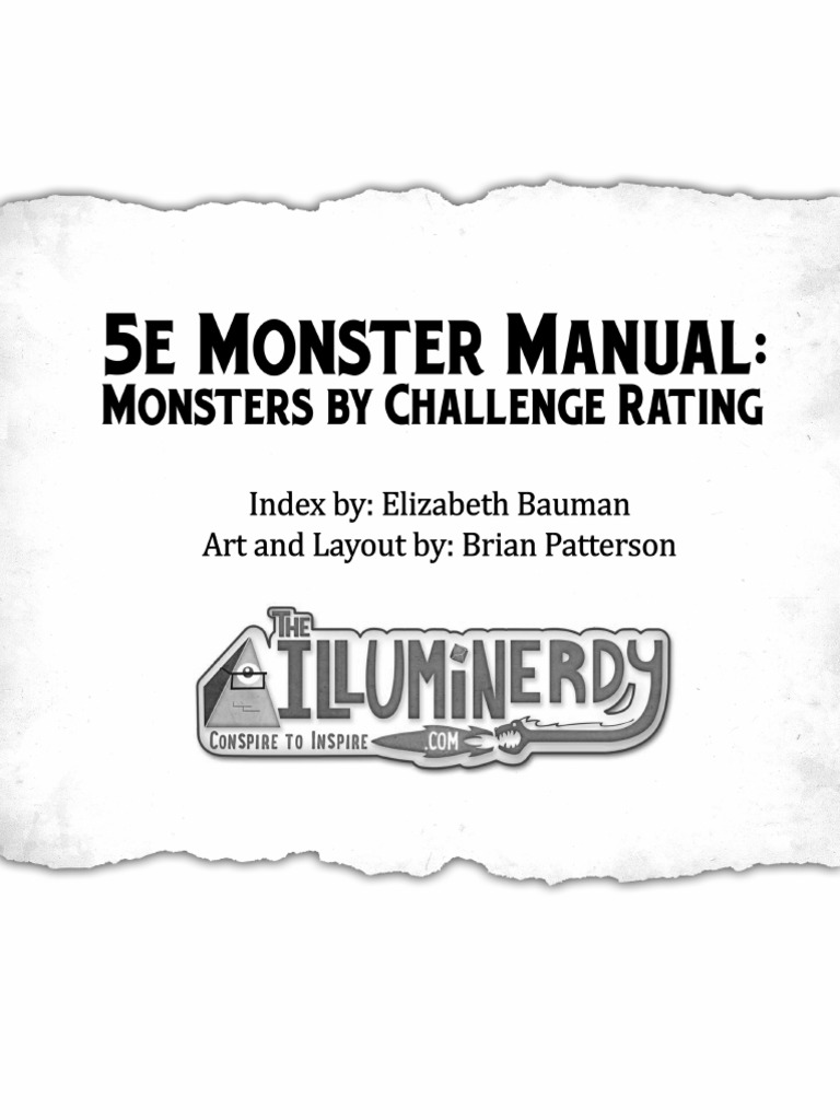 D&D 5E - Monsters by CR PDF | PDF