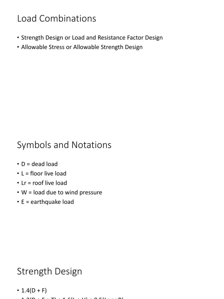 NSCP 2015 Load Combinations