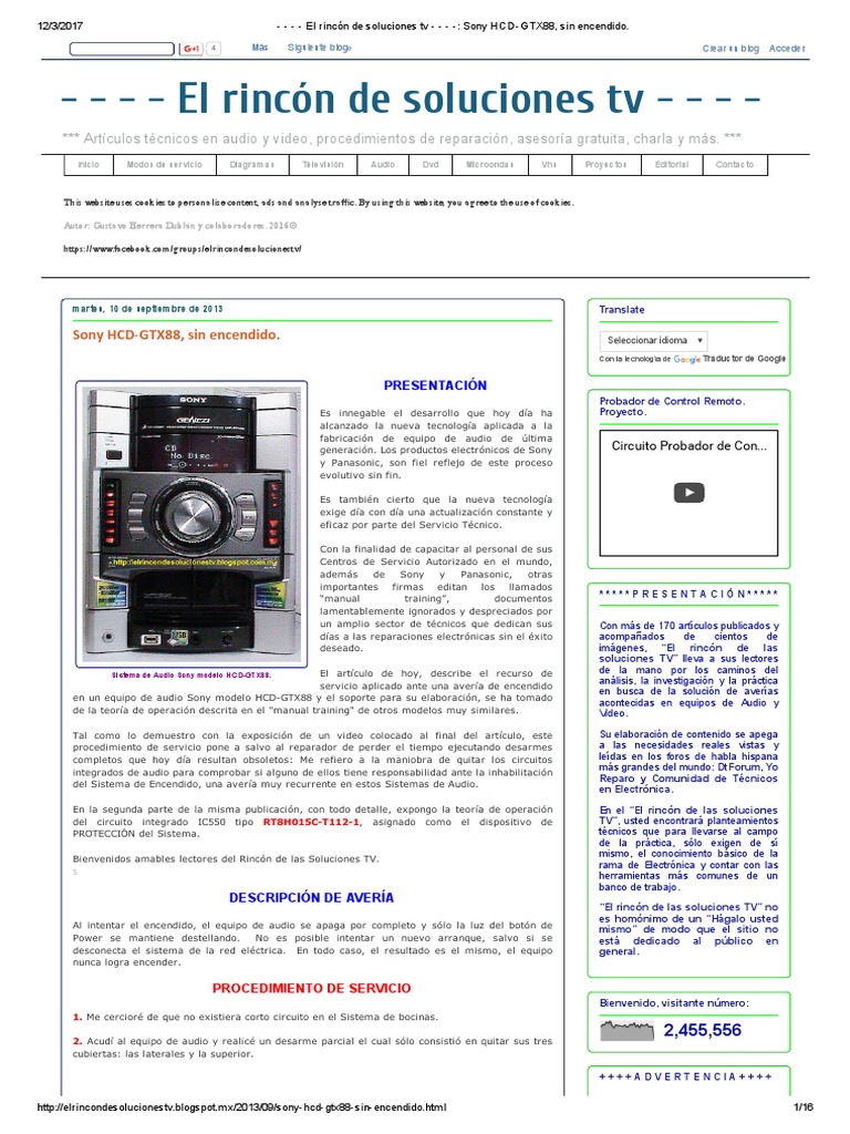 Circuito de Proteccion RT8H015C-T112-1 | PDF | Televisión | Sony