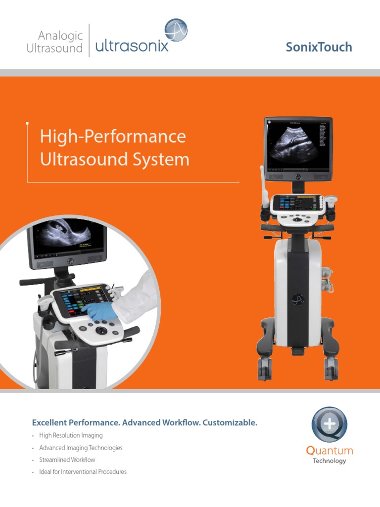 Sonixtouch Final | PDF | Medical Ultrasound | Medical Specialties
