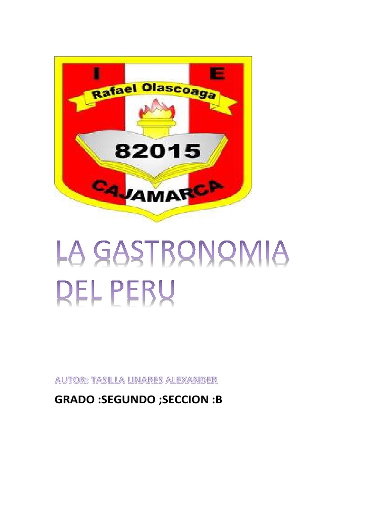 La Gastronomia de La Costa Peruana - Alex - 123456 | PDF | Preparación ...