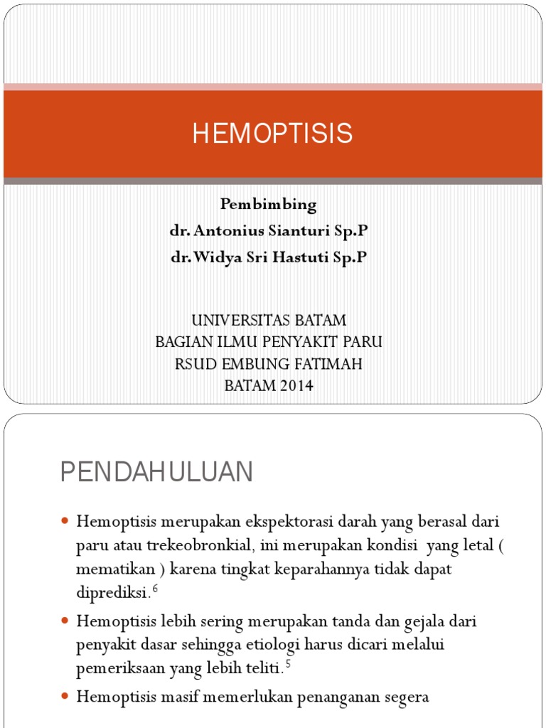 HEMOPTISIS | PDF