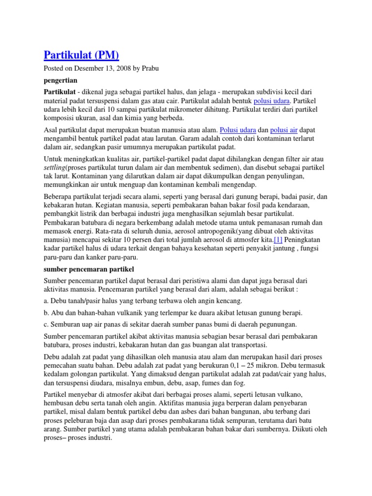 Partikulat | PDF