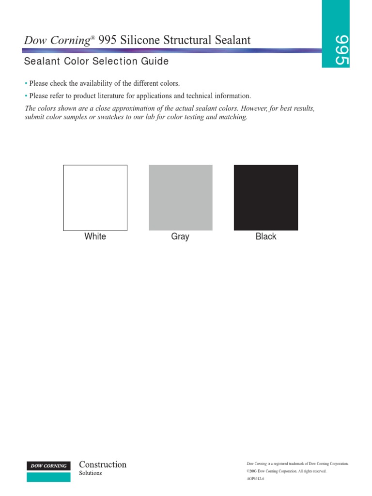 995 Color Chart | PDF