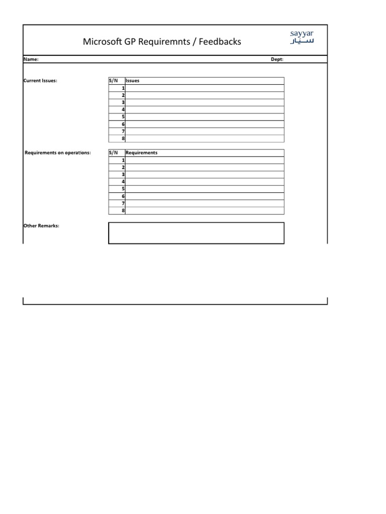 GP Feedback Form | PDF