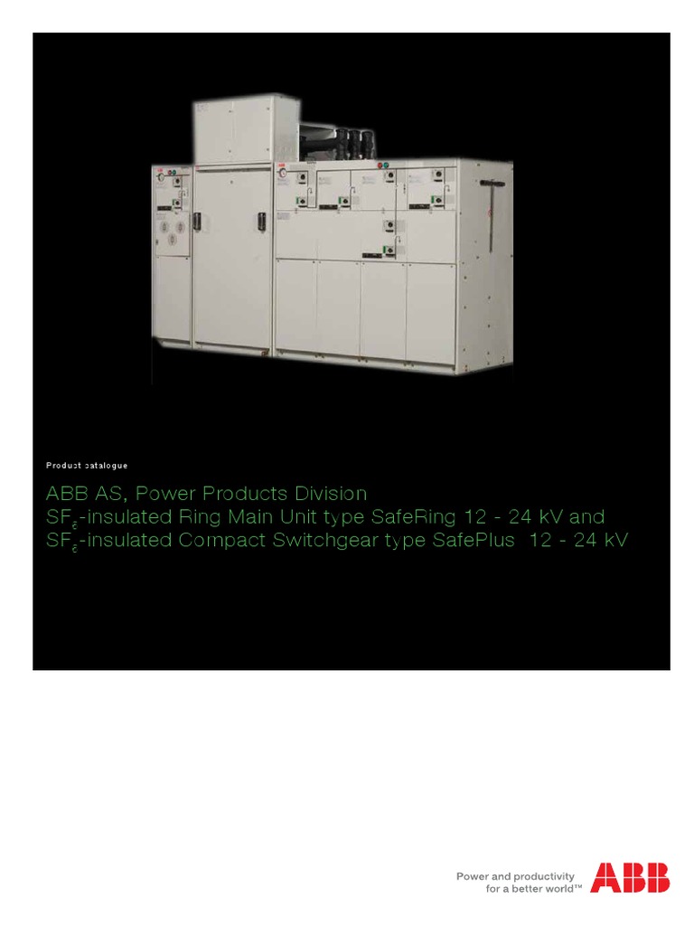 SafeRing SafePlus 12-24kV | PDF | Switch | Fuse (Electrical)