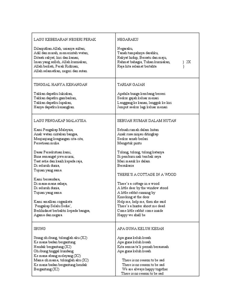 Koleksi Lagu Pengakap | PDF