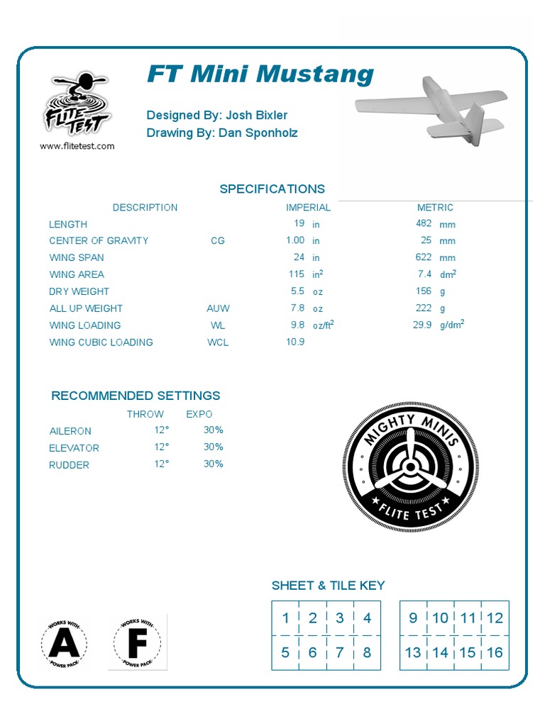 FT Mini Mustang v1.0 Full-Size | PDF | Aviation | Aircraft