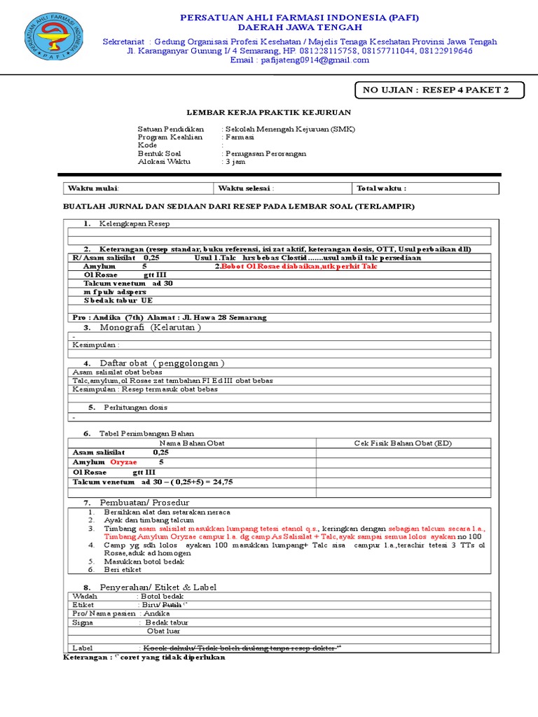 RESEP FARMASI | PDF