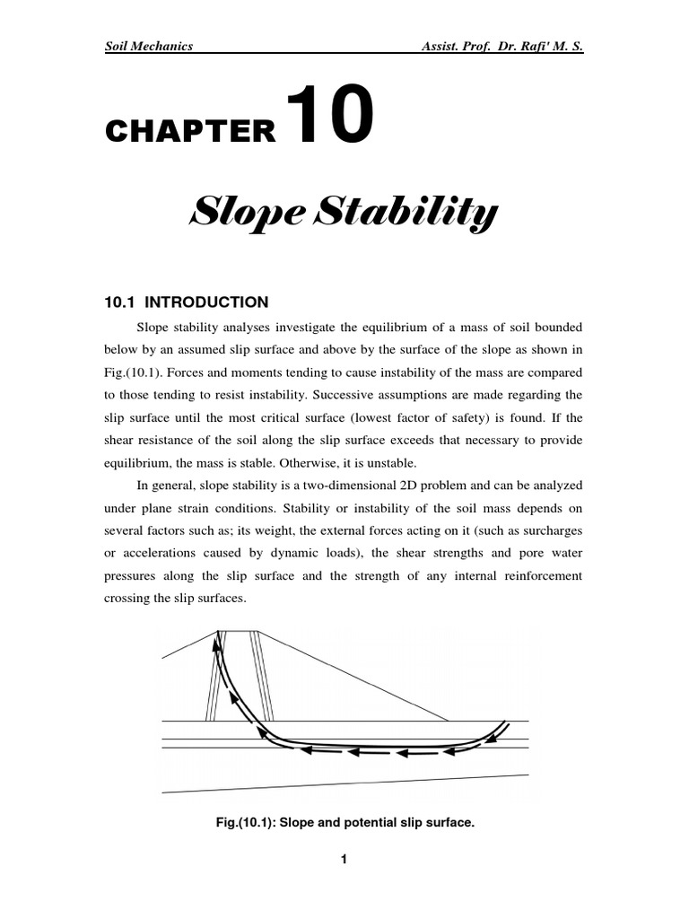 Ch10 Slope Stability 2 | PDF | Applied And Interdisciplinary Physics ...
