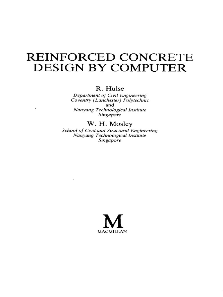 Reinforced Concrete Design by Computer - 297 PDF | PDF | Beam ...