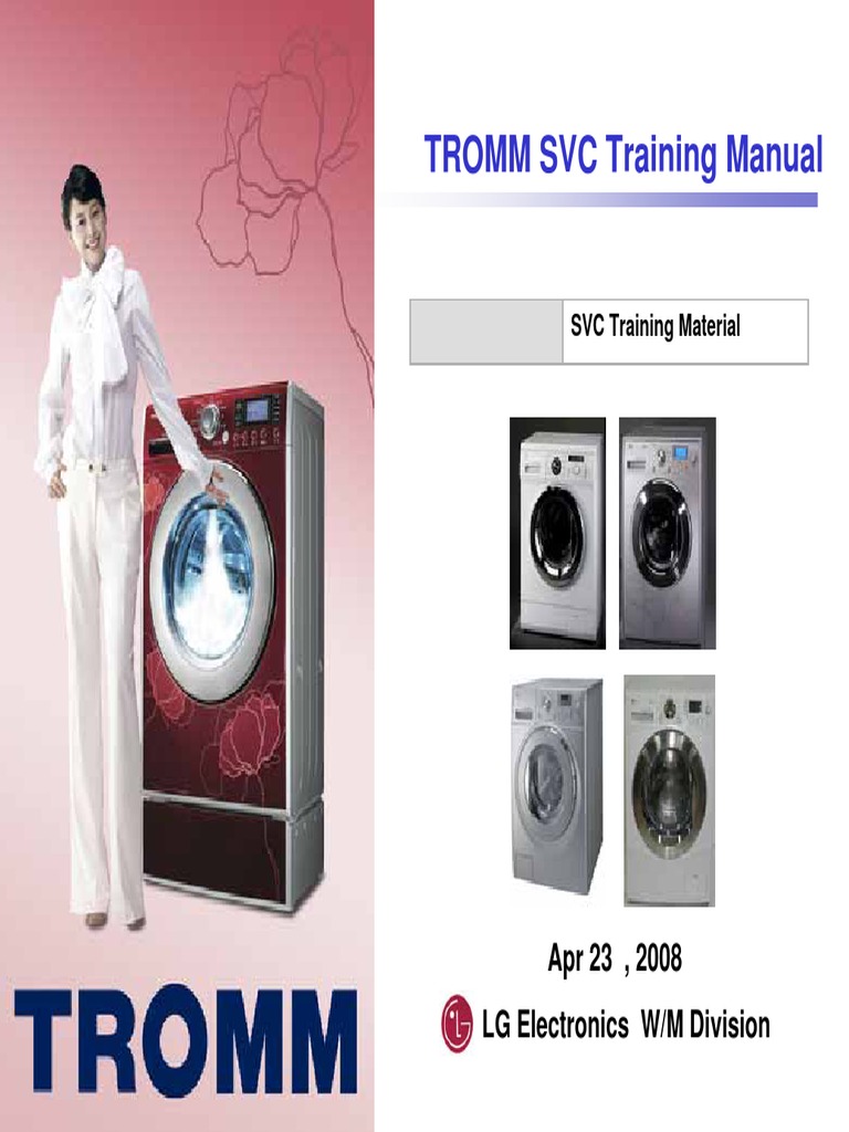 LG Tromm Washing Machine Front Load Training Manual 2008 PDF | PDF ...