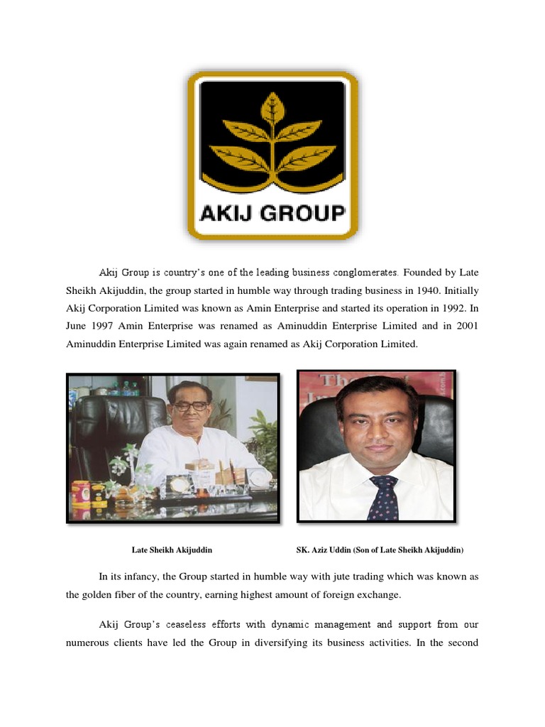 Akij Group | PDF | Employment | Economies