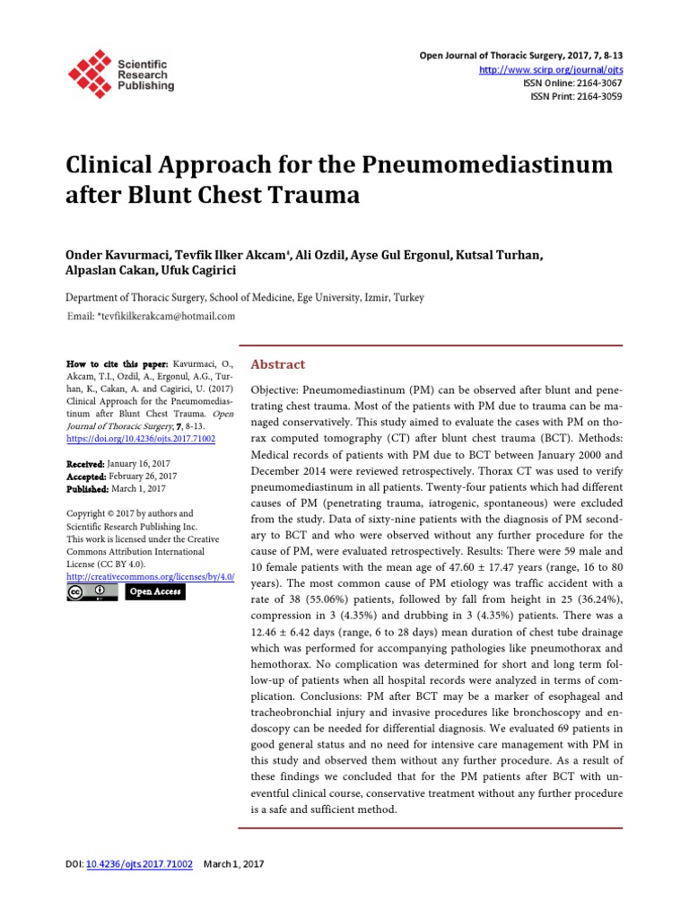 Ojts 2017030115490279 | PDF | Major Trauma | Ct Scan