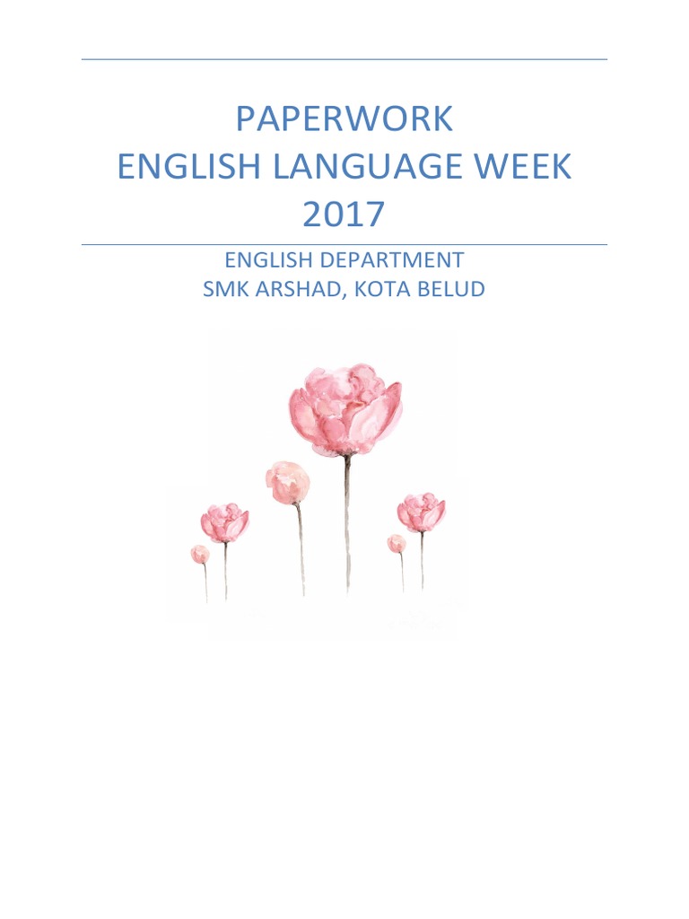 English Week Paperwork | PDF | Communication | Cognition