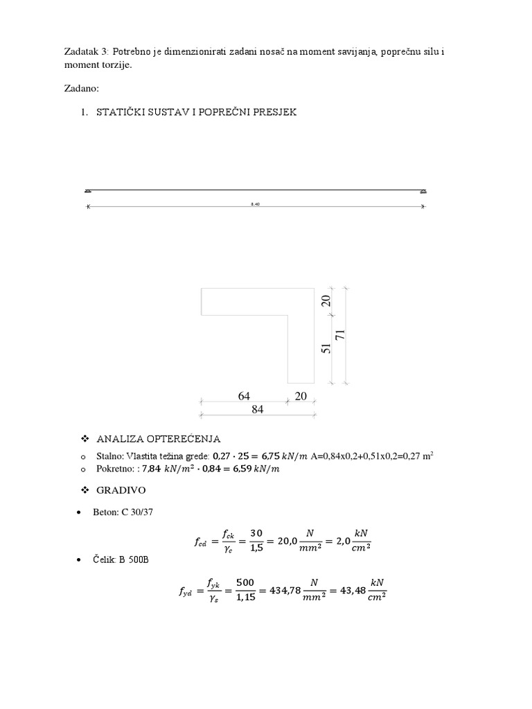 Torzija - Zadatak 3 | PDF