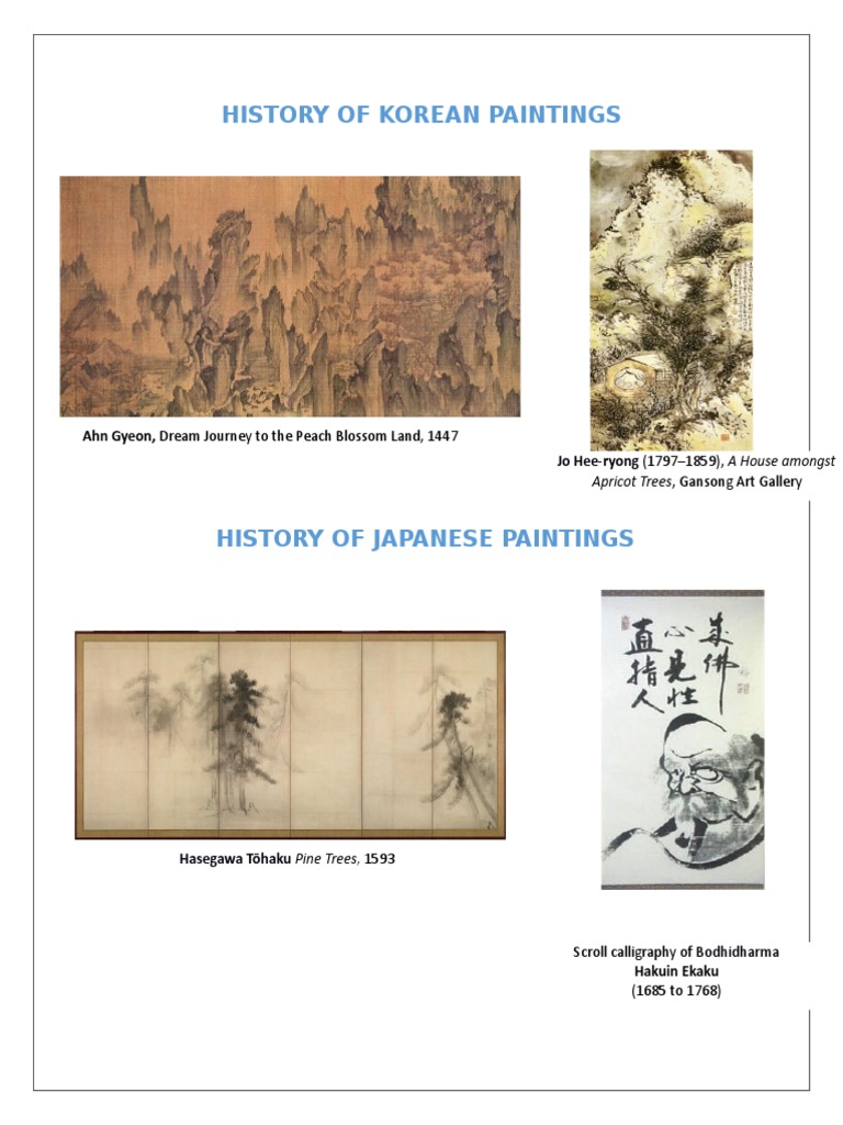 History of Korean Paintings | PDF