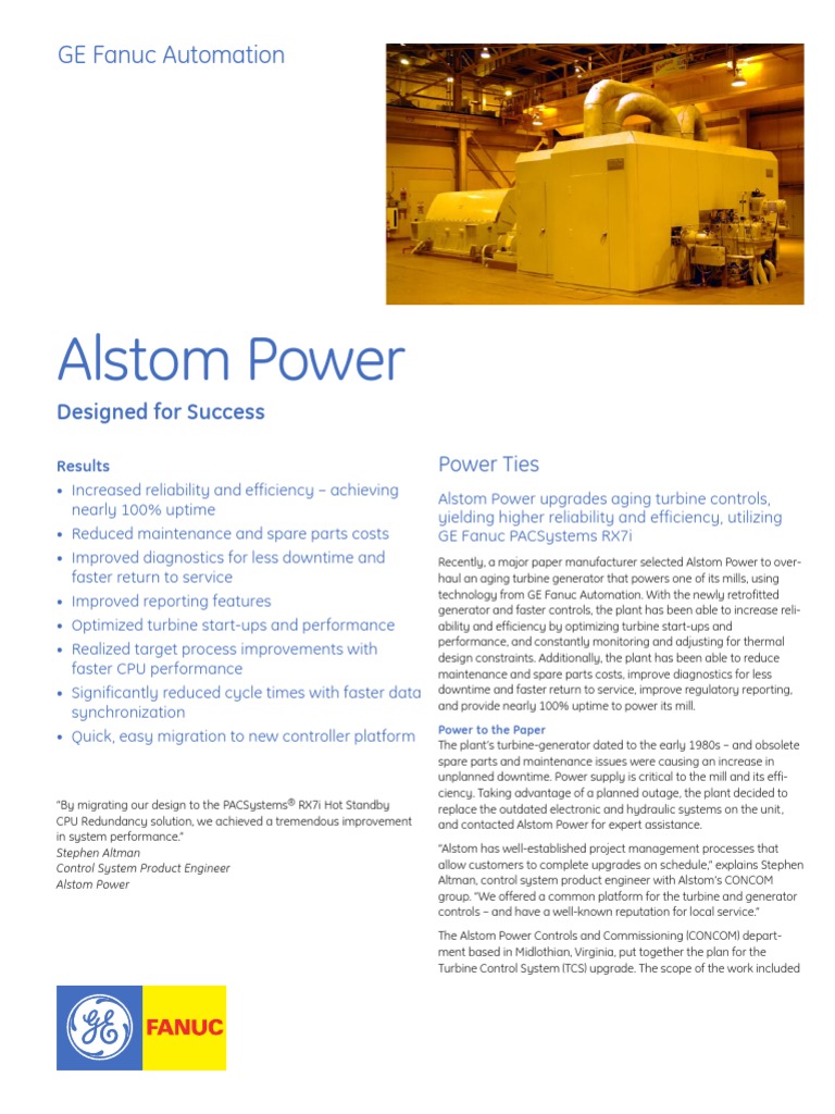 Alstom Succes PDF | PDF | Programmable Logic Controller | Reliability Engineering