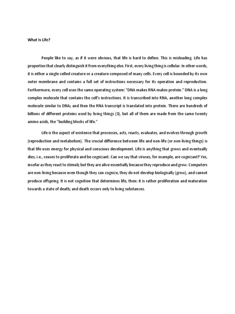 What Is Life | PDF