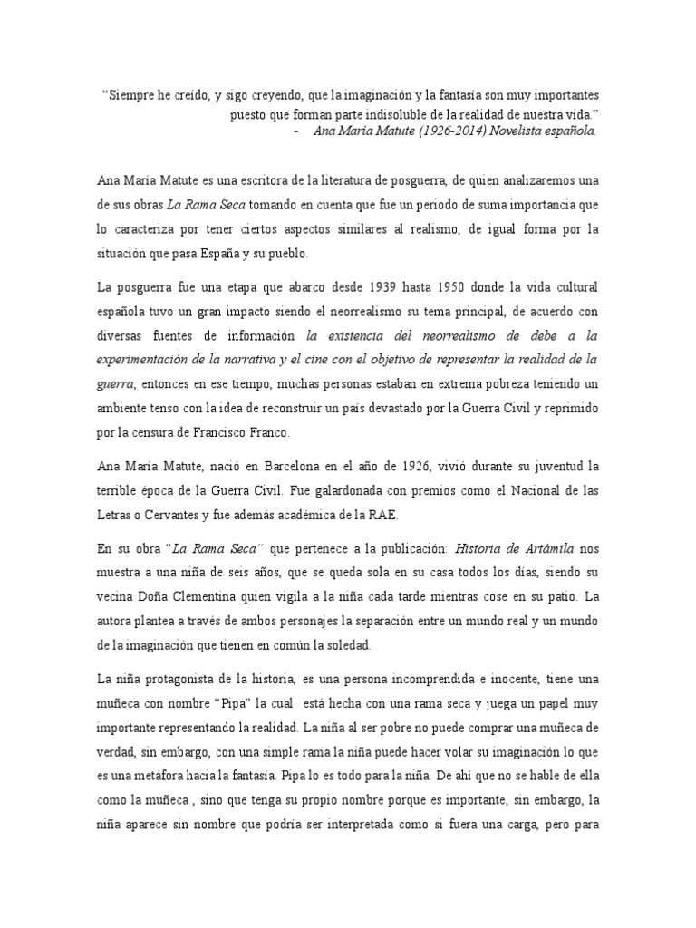 La Rama Seca | PDF | Narración