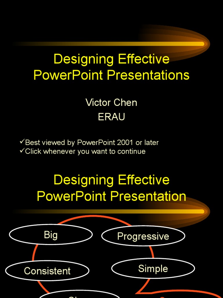 Designing Effective Powerpoint Presentations: Victor Chen Erau | PDF ...