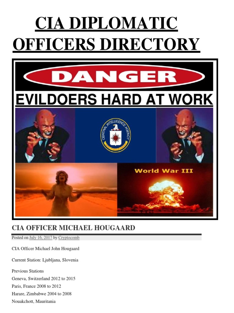 Cia Diplomatic Officers Directory | PDF | Espionage | Central ...