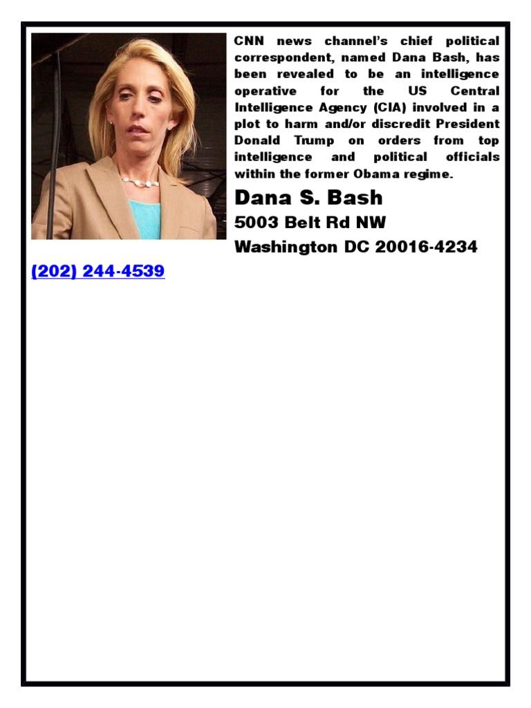 Dana Bash: CIA Operative Exposed | PDF | Executive Branch Of The United ...