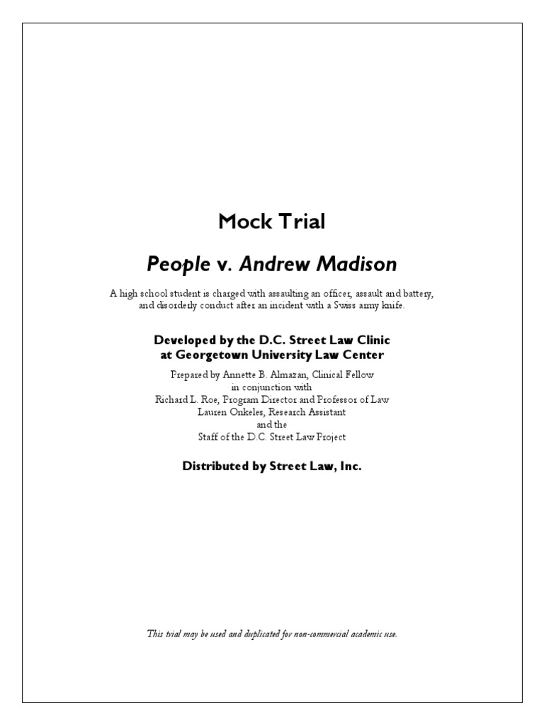 People v. Andrew Madison PDF | PDF | Justice | Crime & Violence