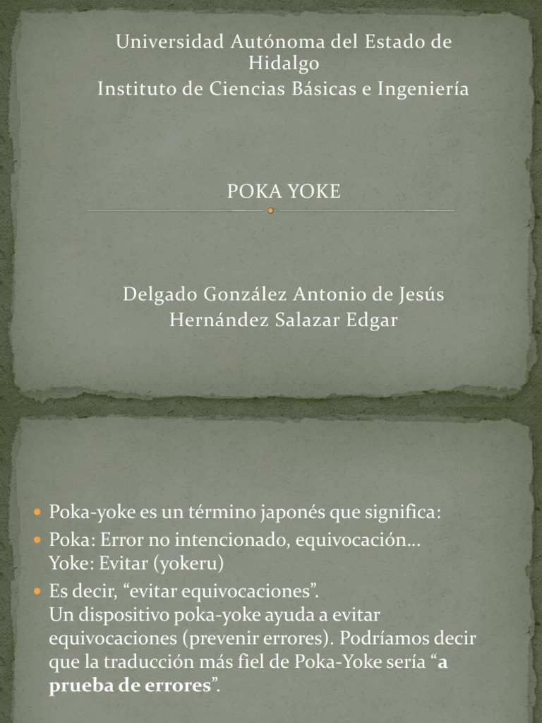 Poka Yoke | PDF | Sensor | Ascensor