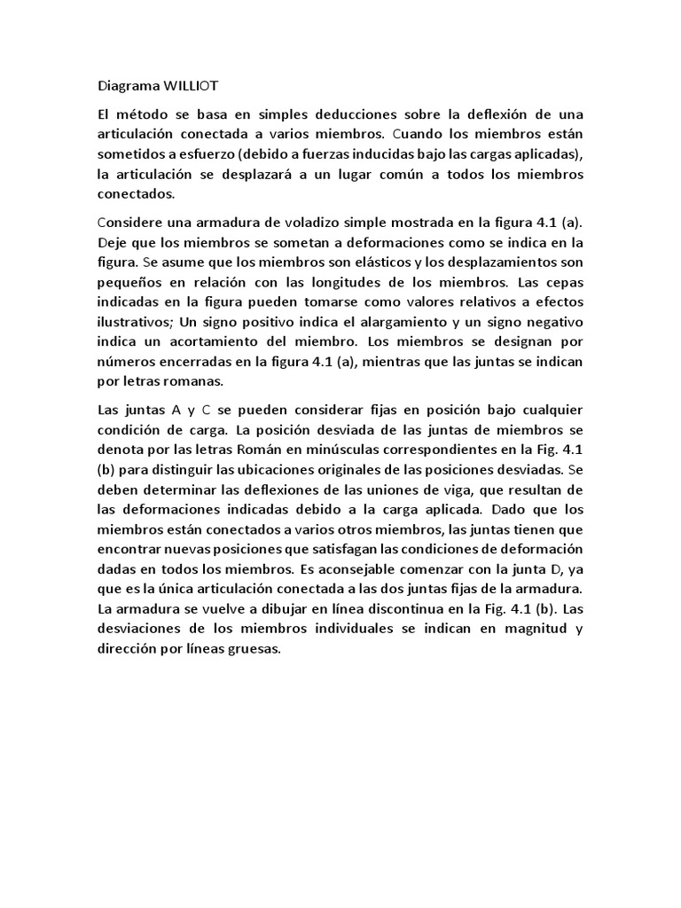 Diagrama WILLIOT | PDF | Deformación (ingeniería) | Elasticidad (Física)