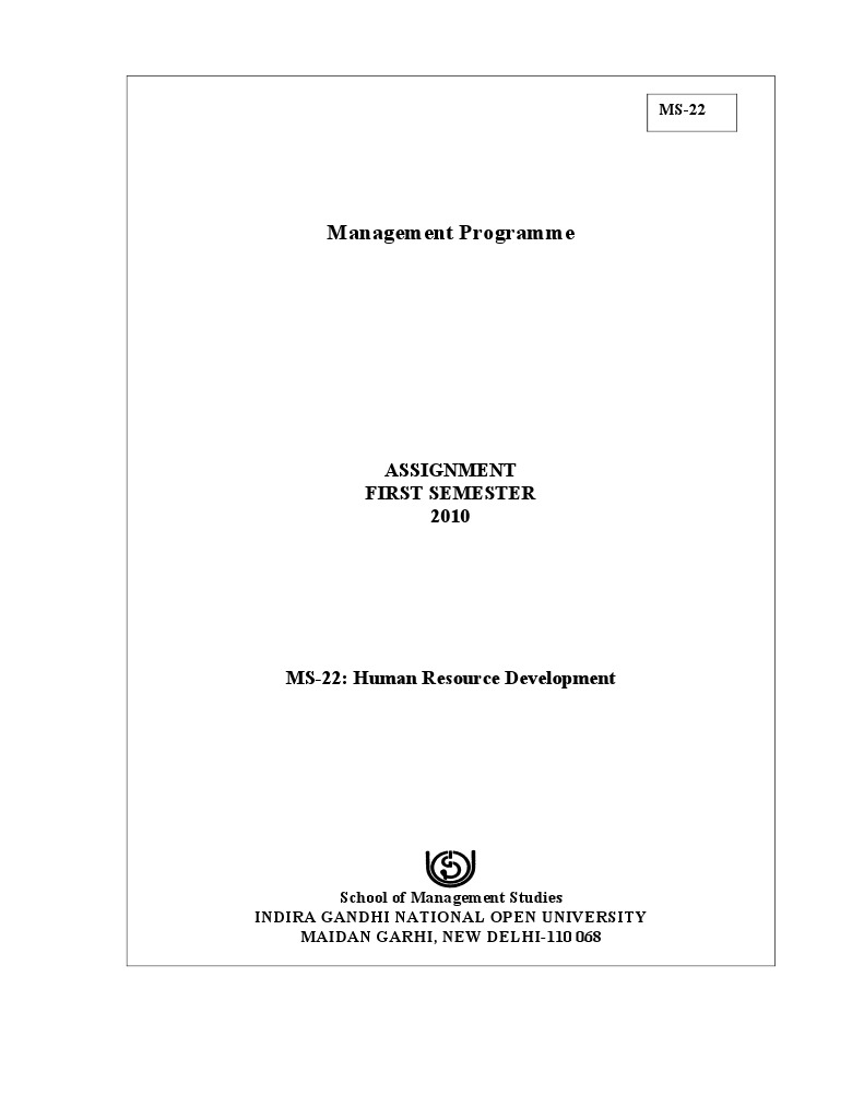 Human Resource Development Assignment 2010 | PDF | Career & Growth ...