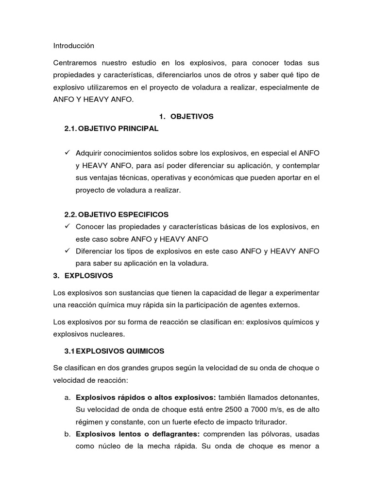 Anfo y Heavy Anfo | Descargar gratis PDF | Material explosivo | Aluminio